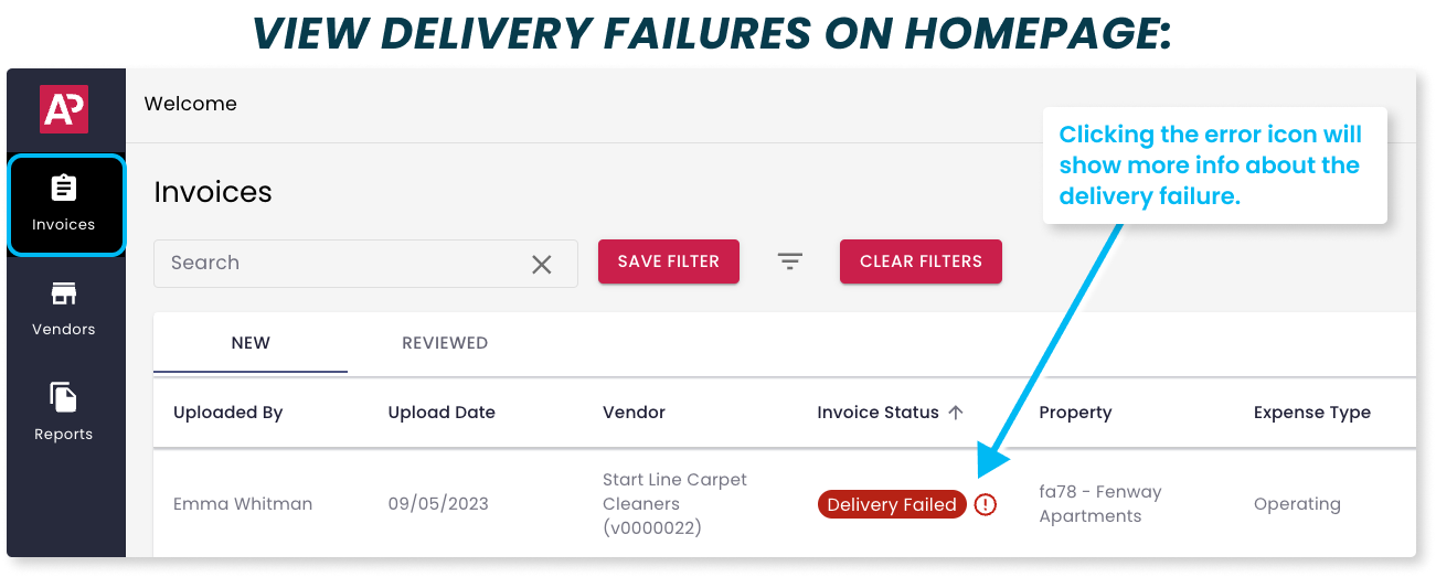 Delivery Failures to your AP System